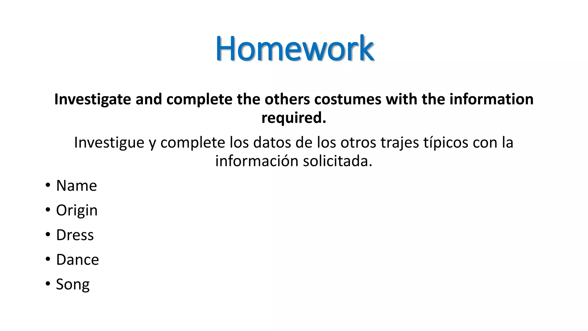 Eight graders Typical costumes - Homework.pptx | Women\'s Clothing | Women\'s Fashion