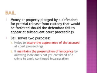 Eighth Amendment: Bail, Fines, and Punishment | PPT