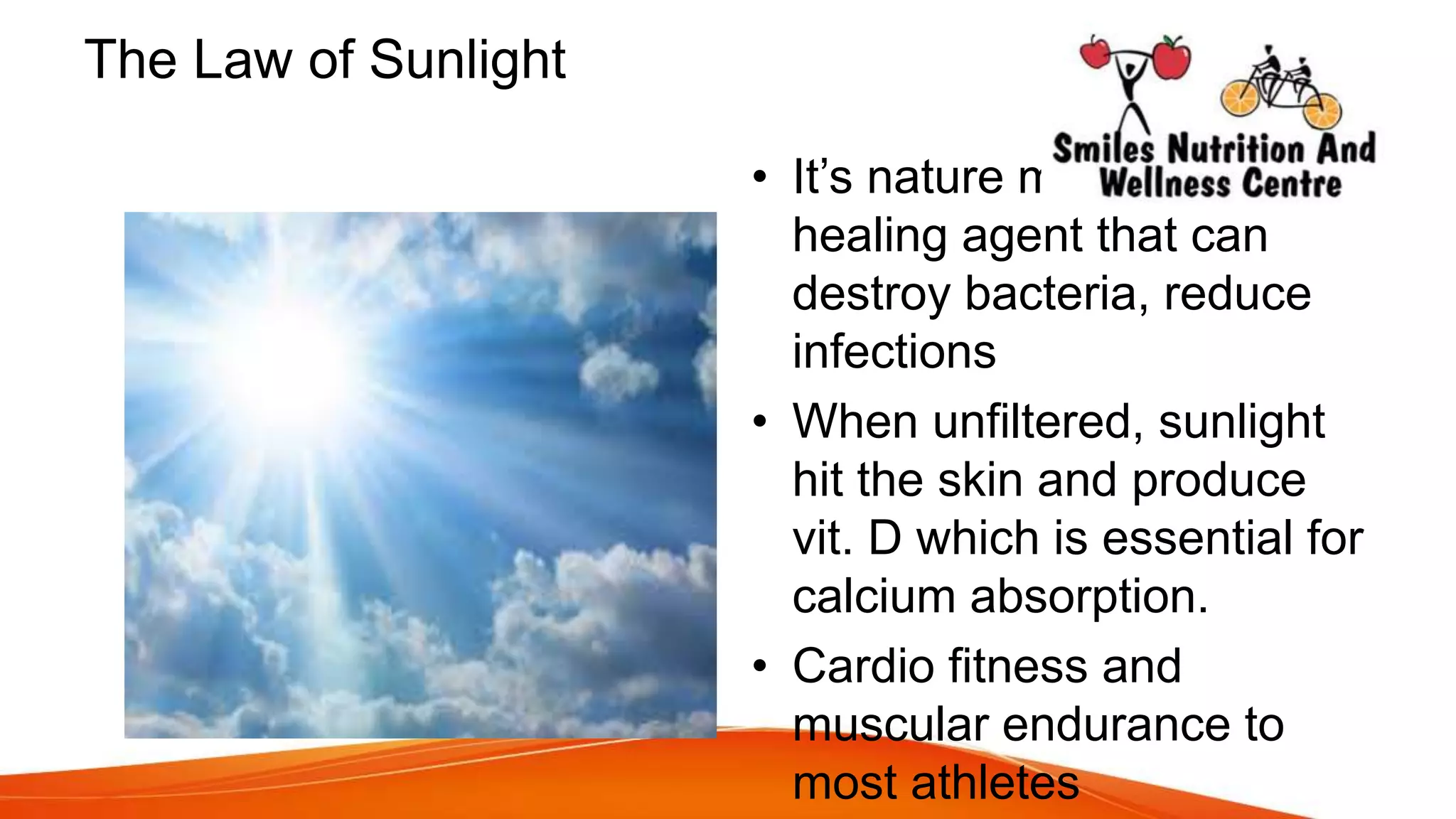 Eight laws of restoring health presentation | PPTX