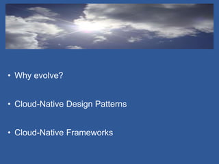 Eight Miles High: Build Cloud-native and Cloud-aware Systems | PPT