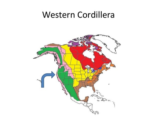 Eight physical regions of north america