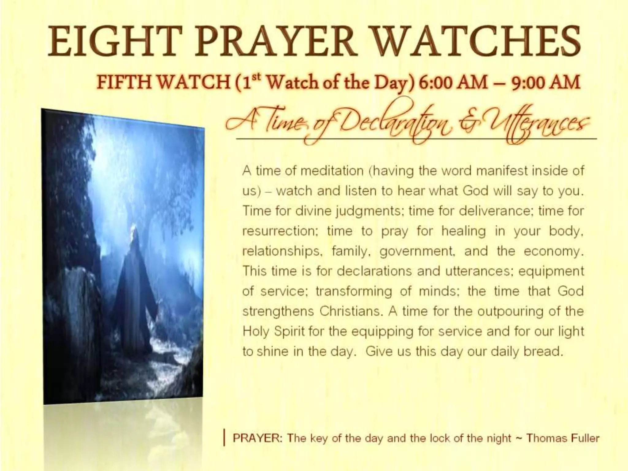 Eight Prayer Watches | PPSX