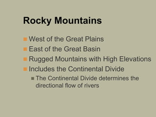 Eight Regions Of North America | PPSX