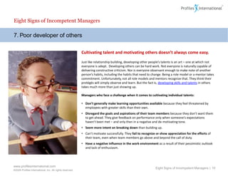 Eight Signs of Incompetent Managers | PDF