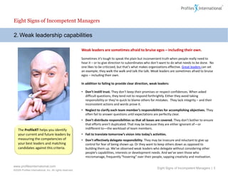 Eight Signs of Incompetent Managers | PDF