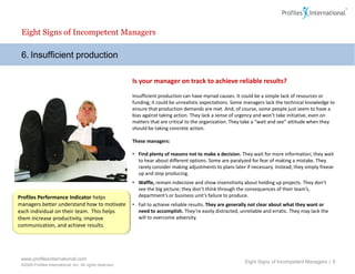 Eight Signs of Incompetent Managers | PDF