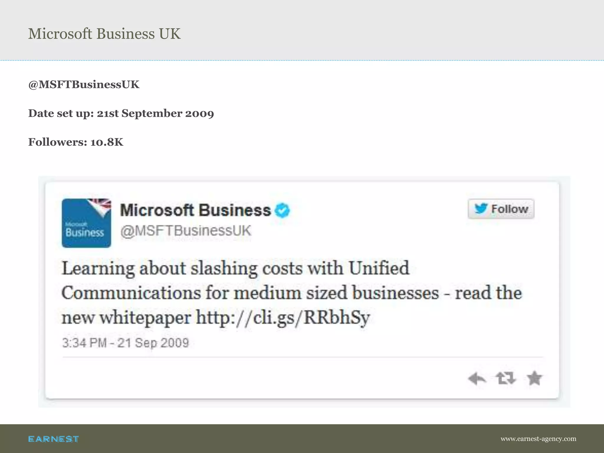 Eight years of top business brands on twitter and their first tweets | PPTX