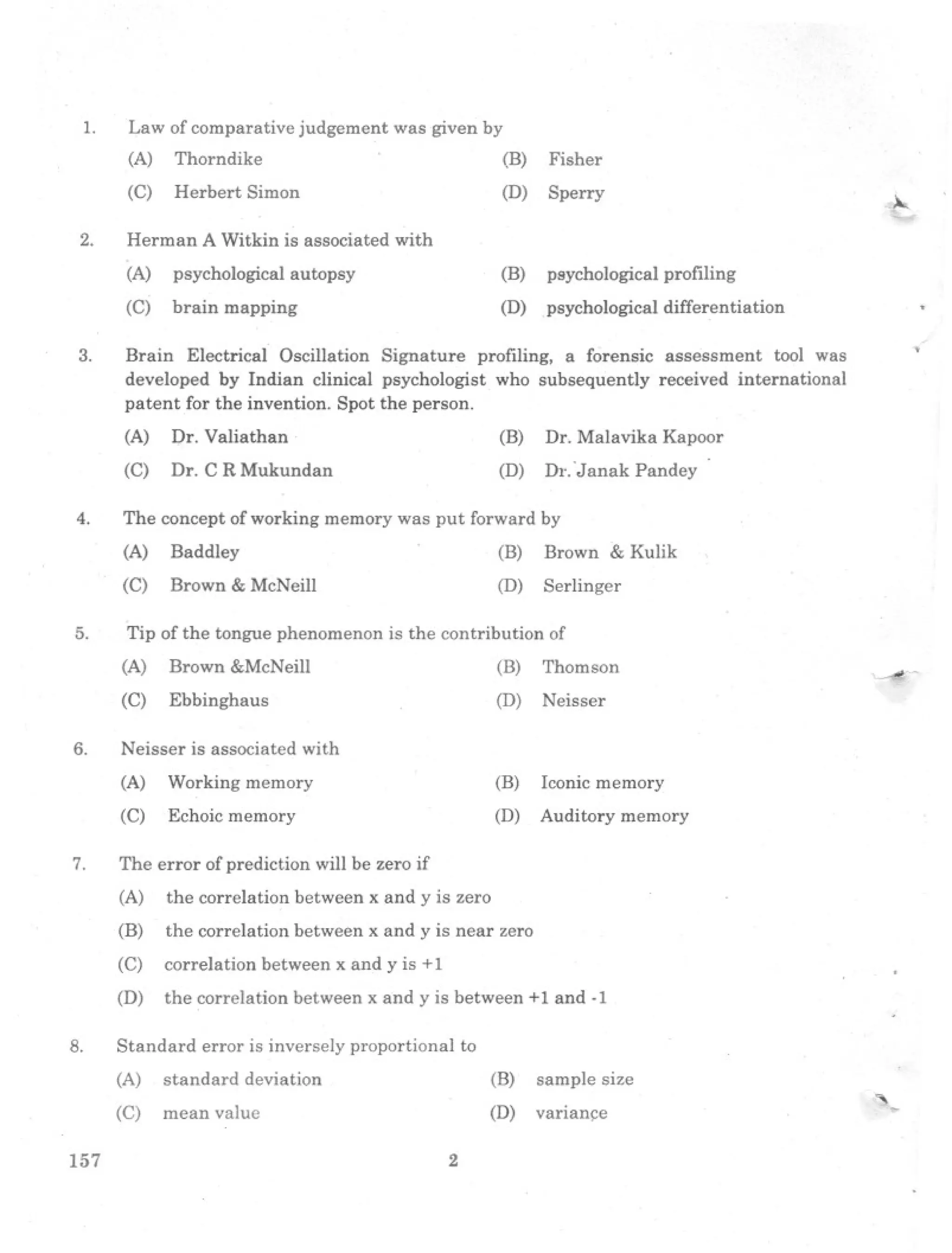 Eight years Pondicherry University Ph D Entrance Exam questions solved ...