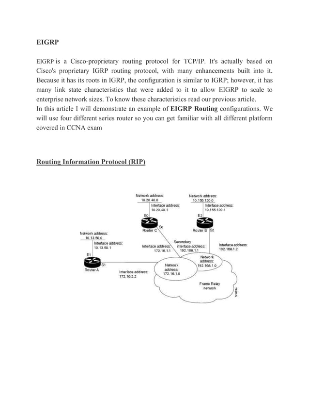 Eigrp | DOCX