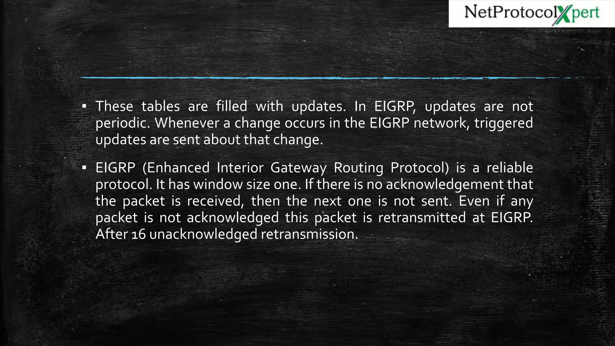 EIGRP (Enhanced Interior Gateway Routing Protocol) | PPTX