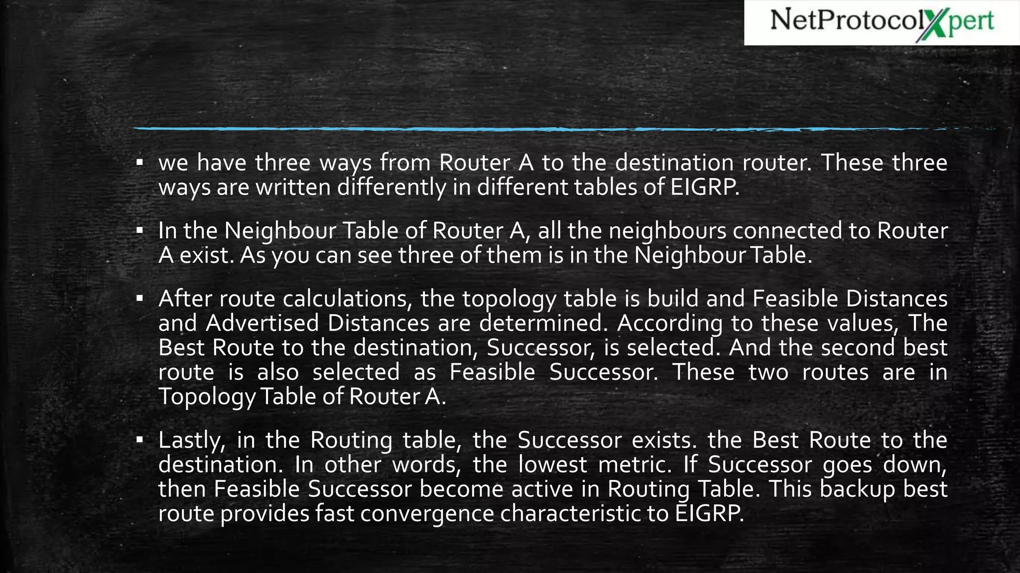 EIGRP (Enhanced Interior Gateway Routing Protocol) | PPTX