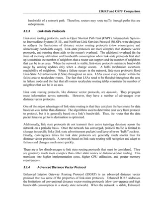 Eigrp and ospf comparison | DOCX