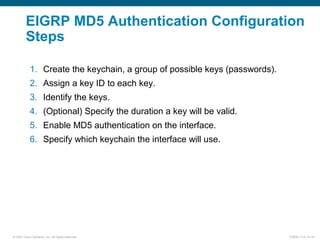Eigrp authentication | PPT
