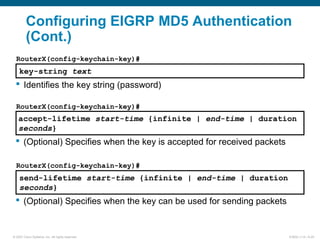 Eigrp authentication | PPT