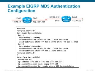 Eigrp authentication | PPT