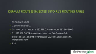 EIGRP Default Route | PPTX | Computer Networking | Computing