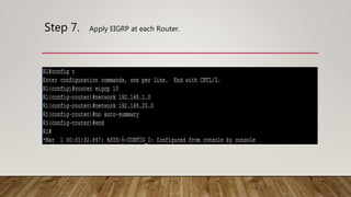 EIGRP + MD5 Authentication Implementing | PPT