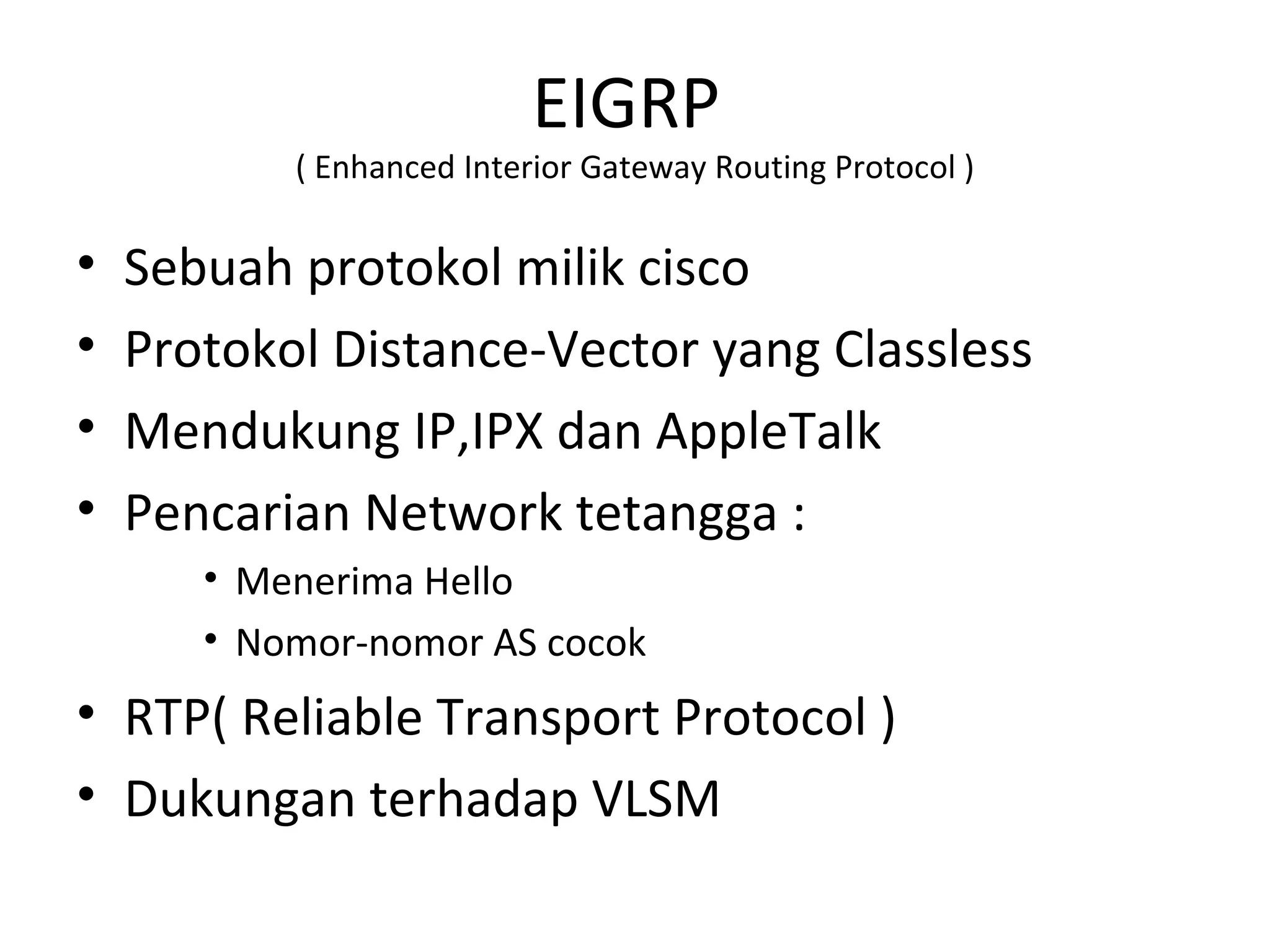 Eigrp & ospf | PPT