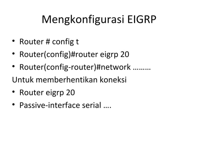Eigrp & ospf | PPT