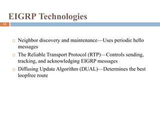 Enhanced Interior Gateway Routing Protocol (EIGRP) || NETWORK PROTOCOL | PPT