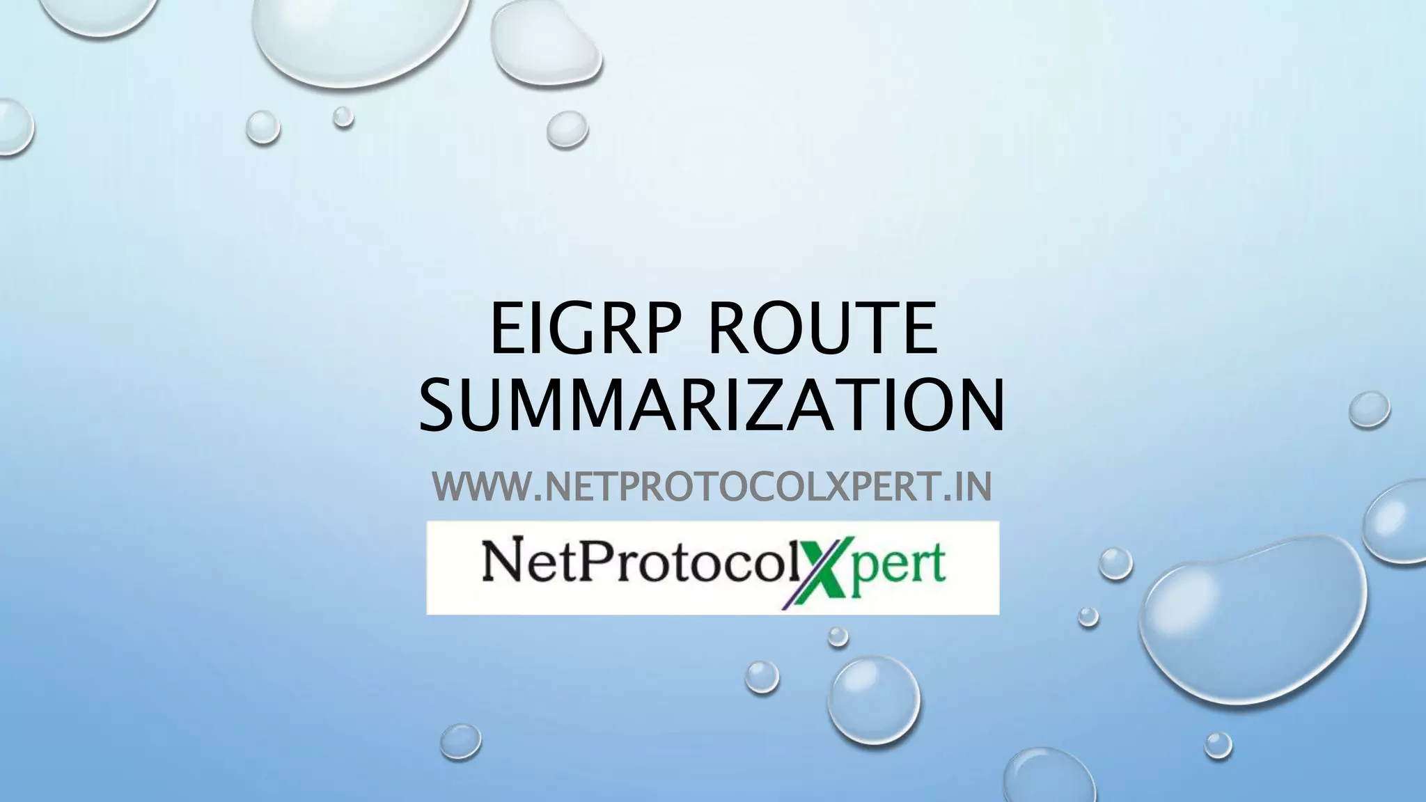 EIGRP Route Summarization | PPT