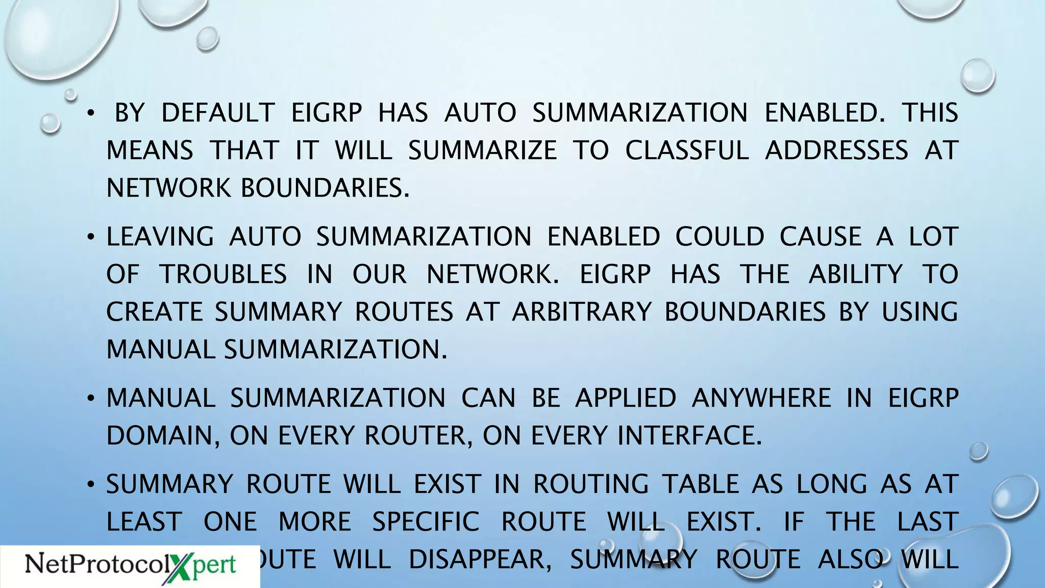 EIGRP Route Summarization | PPT