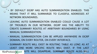 EIGRP Route Summarization | PPT