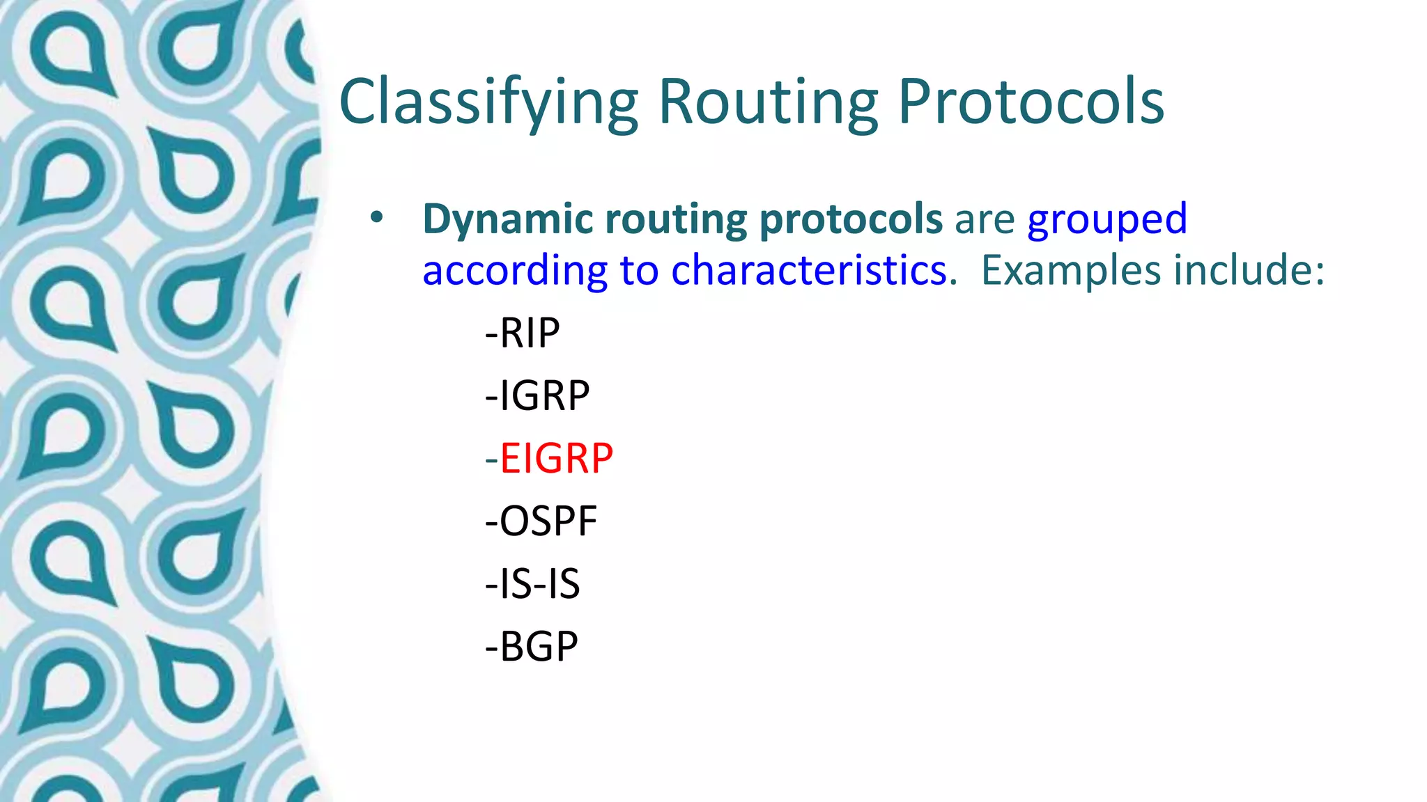 EIGRP Routing Protocols | PPTX