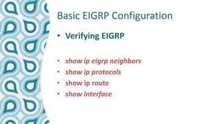 EIGRP Routing Protocols | PPTX