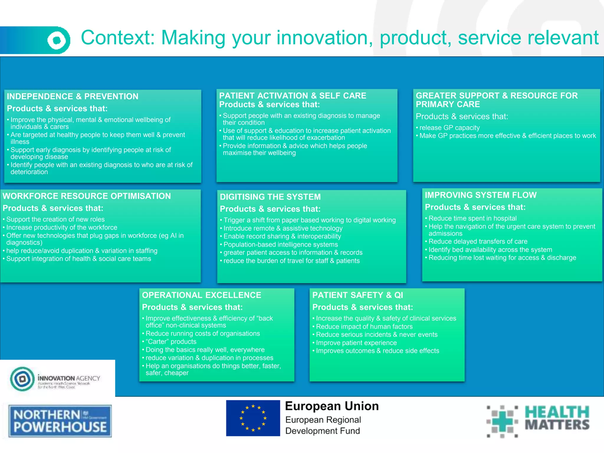 Excel in Health webinar series: The NHS landscape | PPT