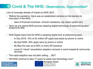 Excel in Health webinar series: The NHS landscape | PPT
