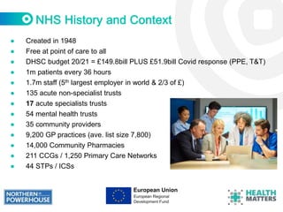 Excel in Health webinar series: The NHS landscape | PPT