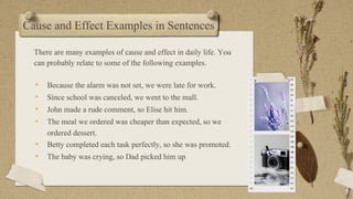 cause and effect | PPT