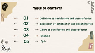 Expressing Satisfaction and Dissatisfaction | PPT