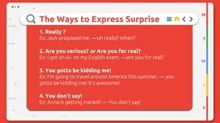 EXPRESSING SURPRISE | PPTX