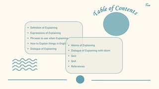 Defining and Explaining | PPTX