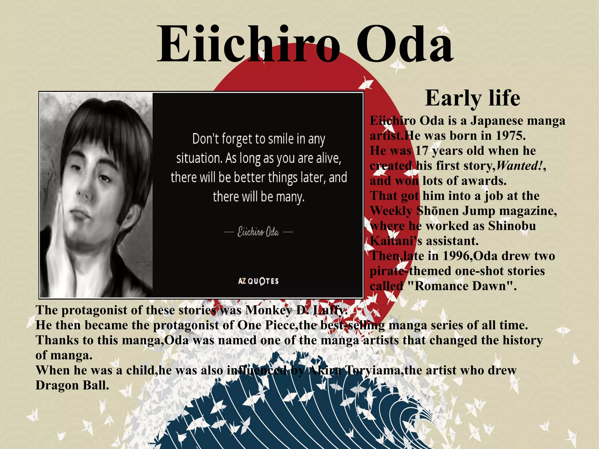 Eiichiro oda senpai | ODP