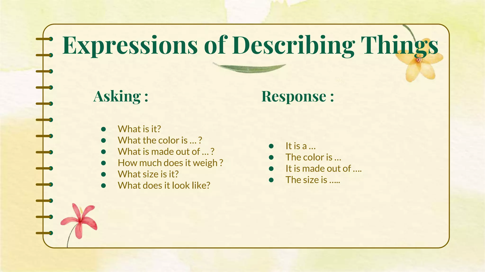 Eii3 DESCRIBING PEOPLE, PLACES AND THINGS | PPTX