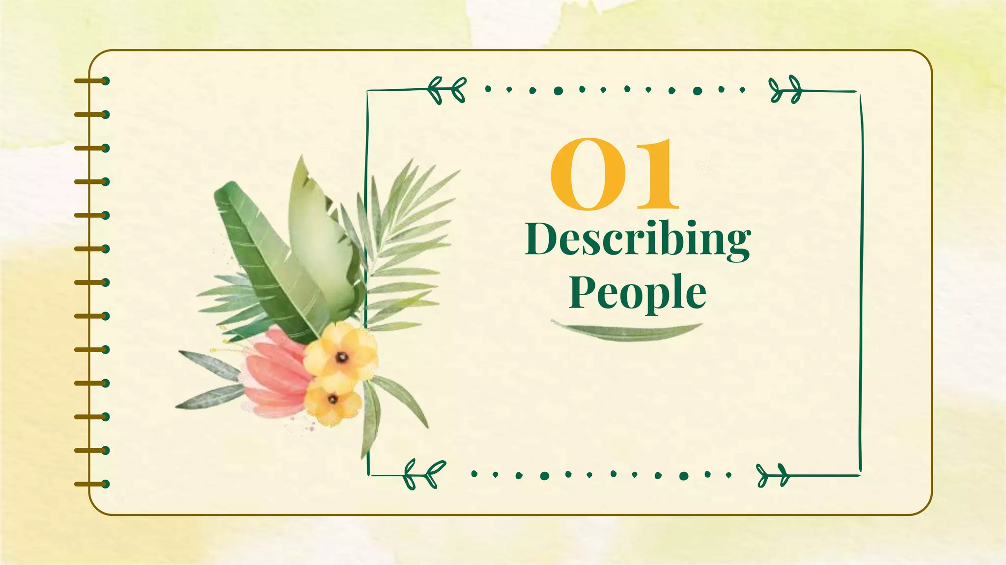 Eii3 DESCRIBING PEOPLE, PLACES AND THINGS | PPTX