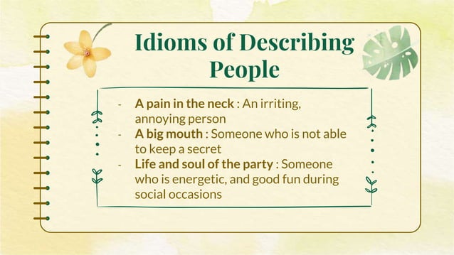 Eii3 DESCRIBING PEOPLE, PLACES AND THINGS | PPTX | Hotel Properties ...