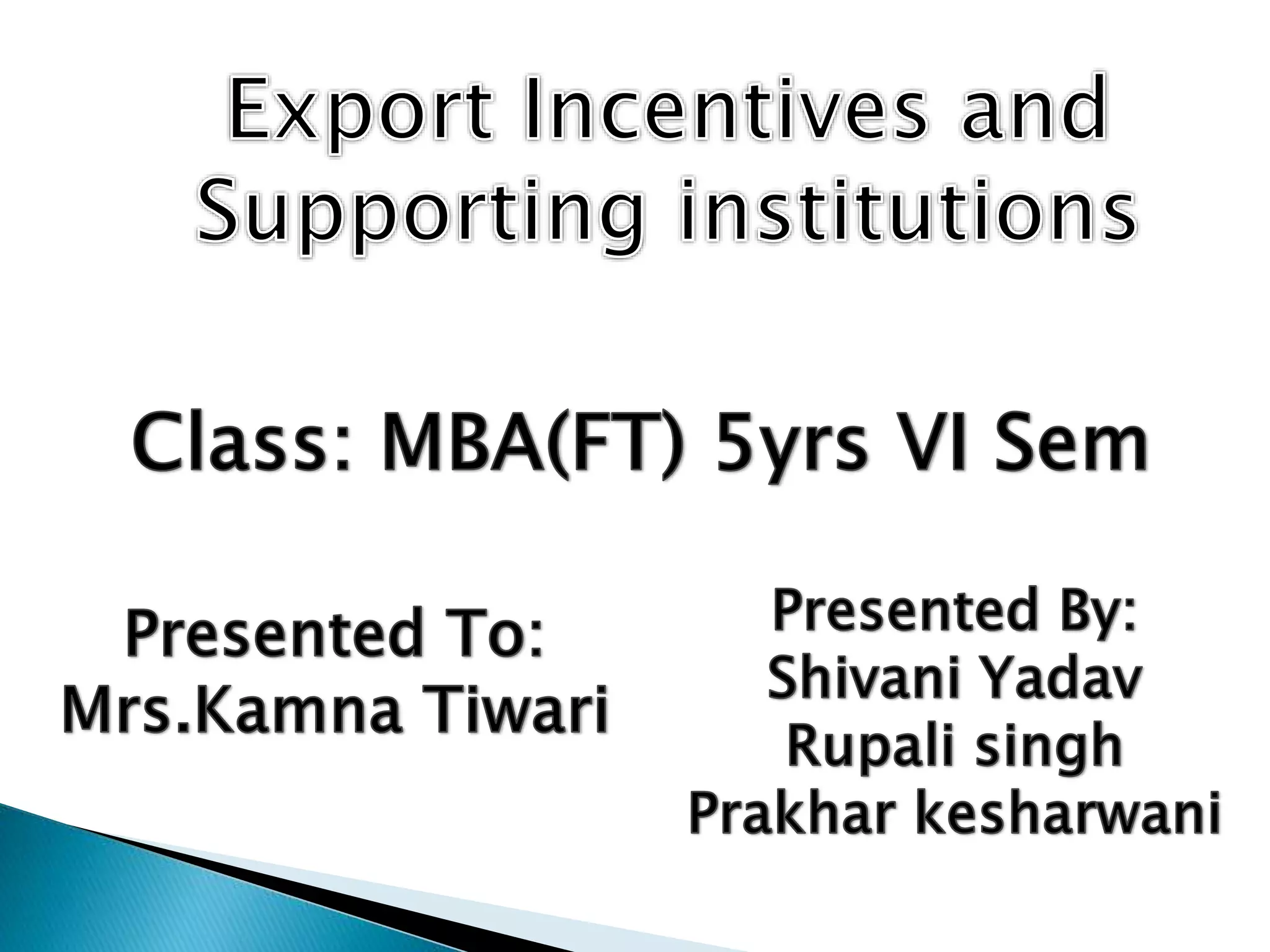 indian trade promotion organisation and trade representative abroad | PPTX