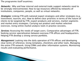 indian trade promotion organisation and trade representative abroad | PPTX