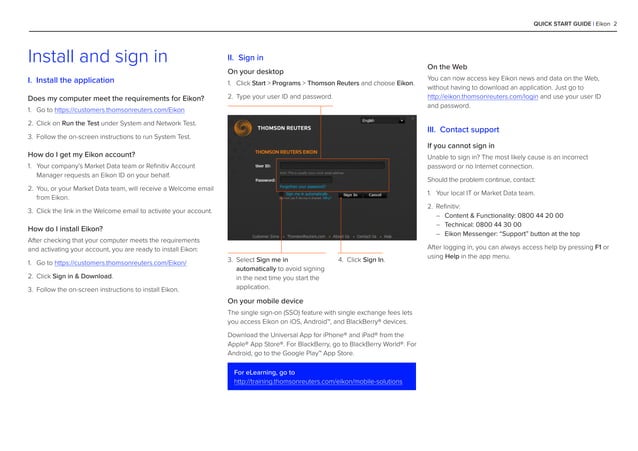 Eikon quick start guide | PPT