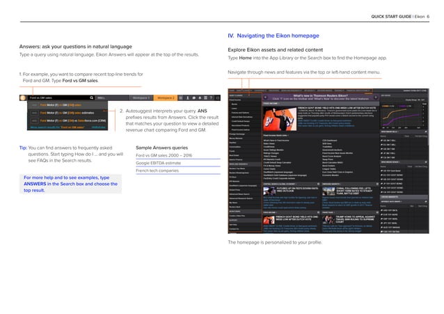 Eikon quick start guide | PPT