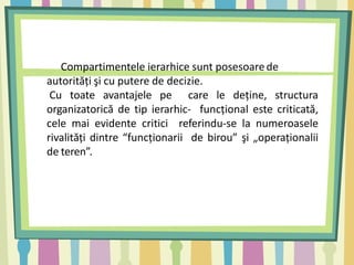 Tipuri de structuri organizatorice | PPTX