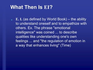 Emotional Intelligence and Leadership | PPTX