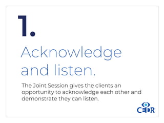 The Value of Joint Sessions in Mediation | PDF