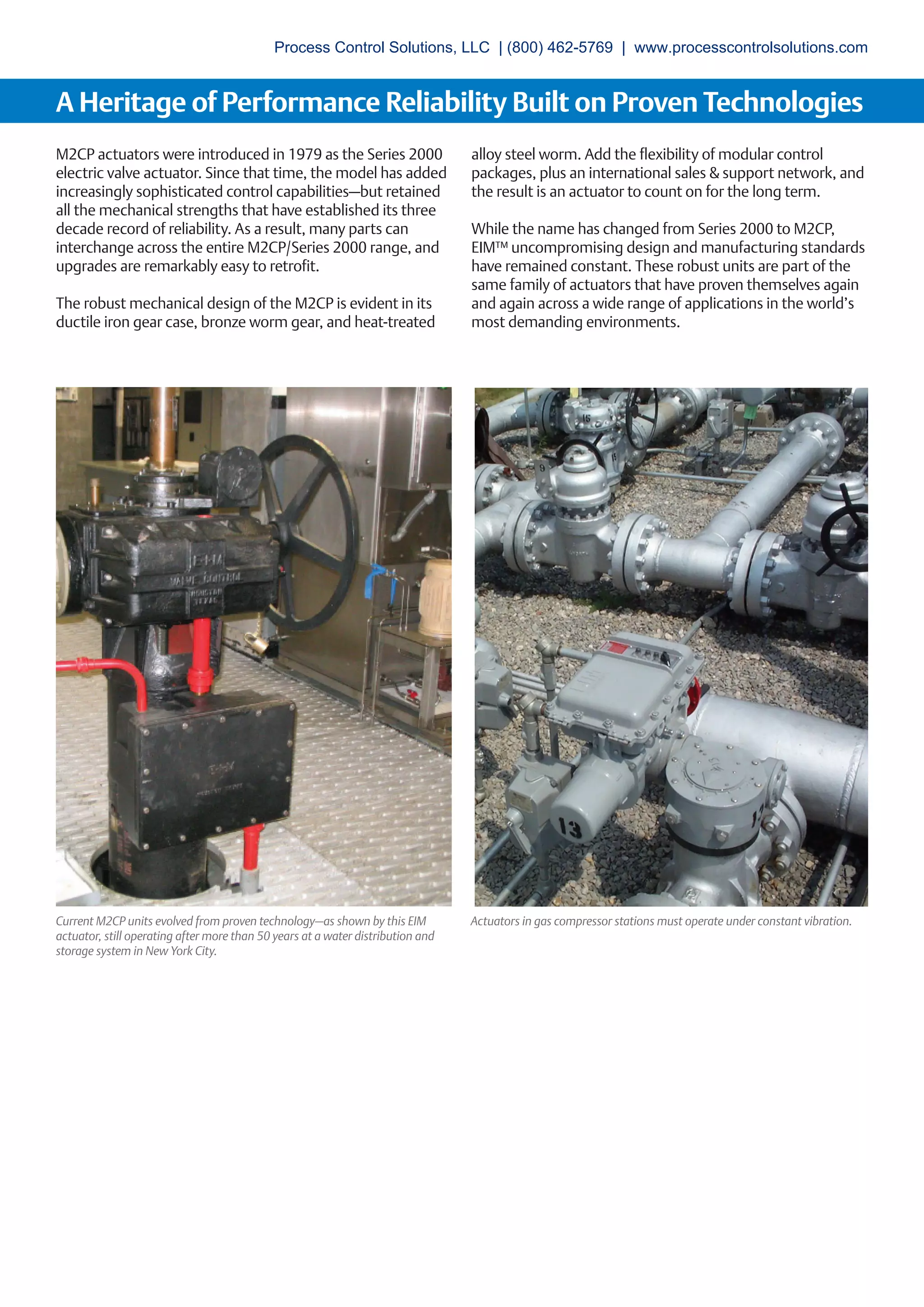 EIM M2CP Electric Actuators | PDF