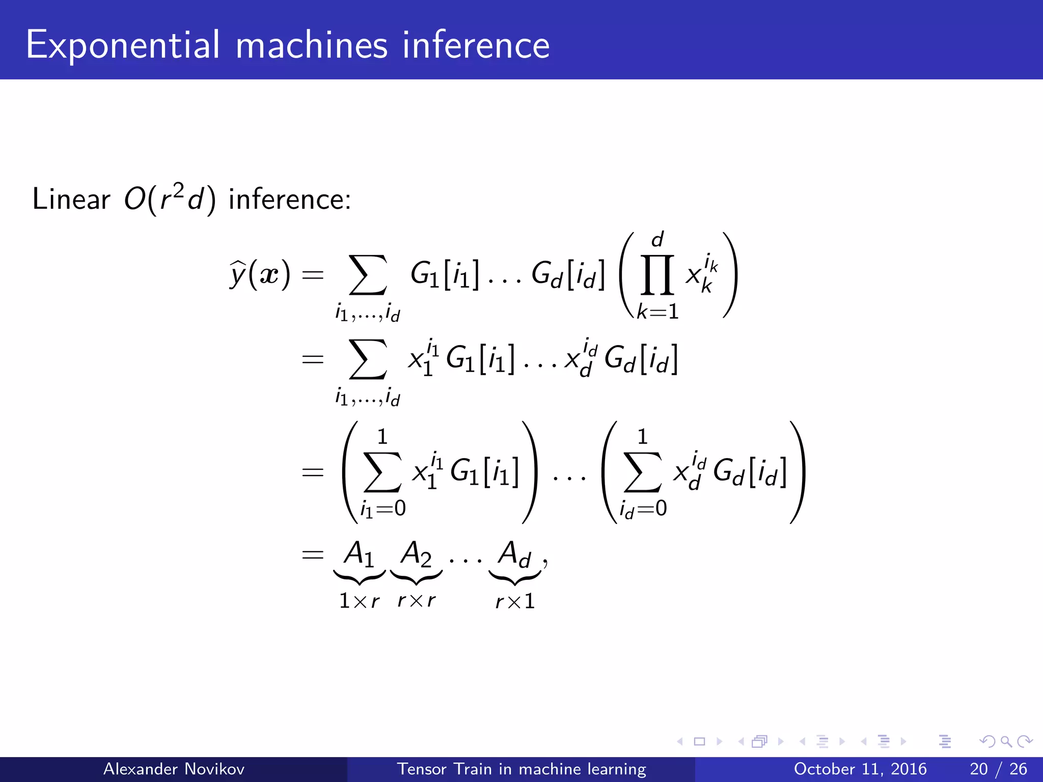 Tensor Train decomposition in machine learning | PDF