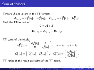 Tensor Train decomposition in machine learning | PDF | Technology & Computing